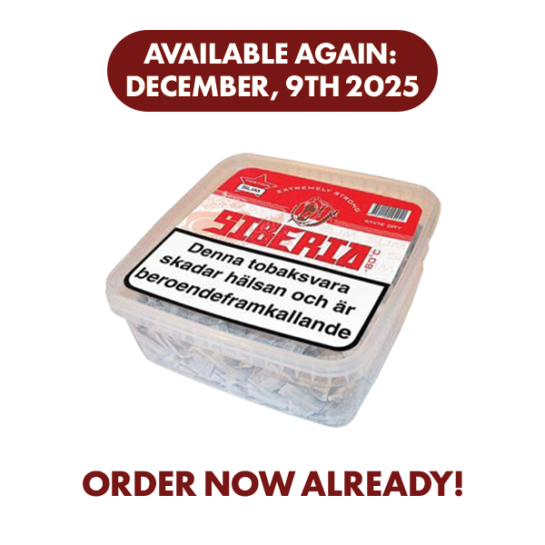 Siberia Rot -80 Degrees WDP Slim 500g Box - Siberia Snus kaufen ...